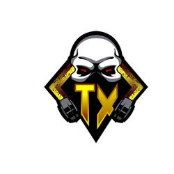 Tx logo monogram design template Royalty Free Vector Image