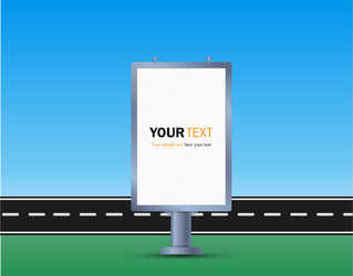 Billboard the layout for your advertisement Vector Image