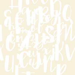 Hand drawn alphabet calligraphy letters Royalty Free Vector