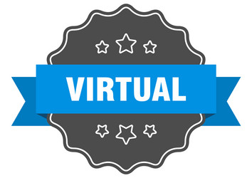 Virtual sticker virtual label Royalty Free Vector Image