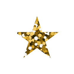 Golden star cute character Royalty Free Vector Image