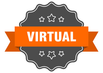 Virtual sticker virtual label Royalty Free Vector Image