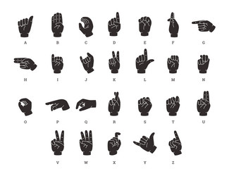 American Sign Language Alphabet Vector Images (over 470)