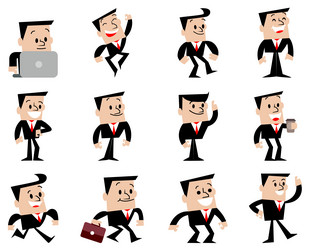 Infographics business man daily life routine Vector Image