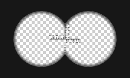Binoculars view frame in shape of glasses Vector Image