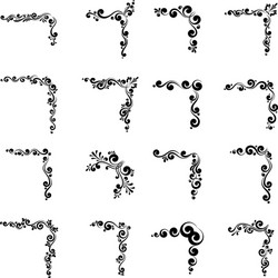 Simple Corner Scroll Borders Vector Images (over 340)