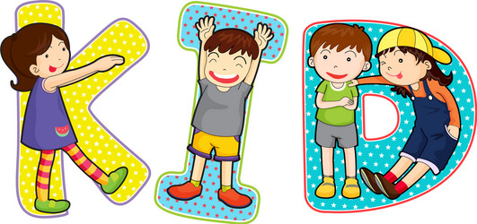 Cartoon kids in halloween c Royalty Free Vector Image