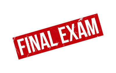Final exam rubber stamp seal Royalty Free Vector Image