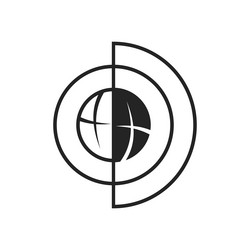 World logo template Royalty Free Vector Image - VectorStock