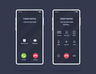 Call Screen Template Vector Images (over 8,600)