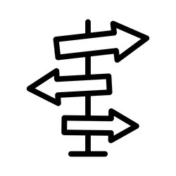 Way direction icon Royalty Free Vector Image - VectorStock