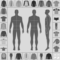 Men clothing set Royalty Free Vector Image - VectorStock