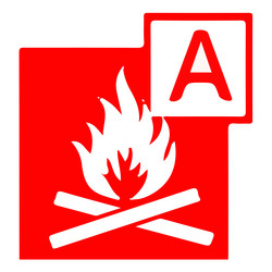Class d fire for safety Royalty Free Vector Image