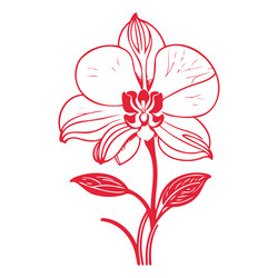 Tumpal flower pattern outline sketch Royalty Free Vector