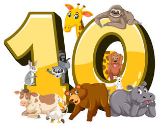 Number Animals Vector Images (over 22,000)