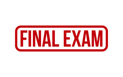 Final exam rubber stamp seal Royalty Free Vector Image