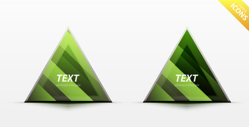 Triangle business design element Royalty Free Vector Image