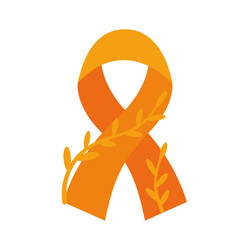 Attention deficit hyperactivity disorder ribbon Vector Image