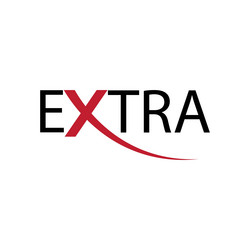 Extra logo Royalty Free Vector Image - VectorStock