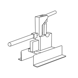 Glass cutting machine icon Royalty Free Vector Image