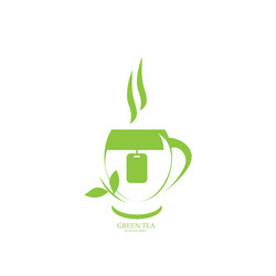 Green tea icon logo Royalty Free Vector Image - VectorStock