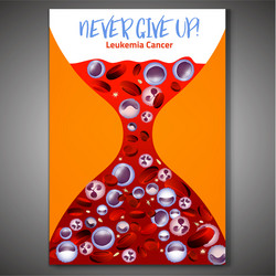 Leukemia awareness poster Royalty Free Vector Image