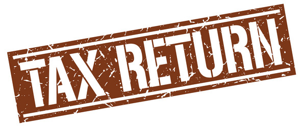 Tax return stamp Royalty Free Vector Image - VectorStock