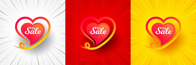 Big sale sticker discount banner shape flash Vector Image