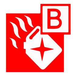 Class d fire for safety Royalty Free Vector Image