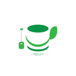 Green tea icon logo Royalty Free Vector Image - VectorStock