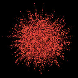 Abstract gold explosion on dark background golden Vector Image