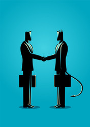 Evil Businessman Deal Vector Images (92)