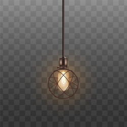 Round lamp Royalty Free Vector Image - VectorStock