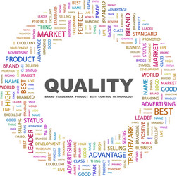 Quality control infographic cloud design template Vector Image