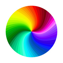 Round color palette rainbow gradient Royalty Free Vector