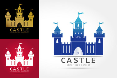Castle logo Royalty Free Vector Image - VectorStock
