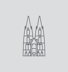 Cologne Cathedral Outline Vector Images (52)