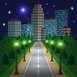 Night City Road Vector Images (over 4,700)