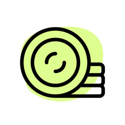 Stack of weight plates as gym equipment Royalty Free Vector