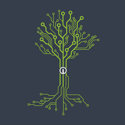 Electronic circuit Royalty Free Vector Image - VectorStock