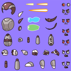 Character for Animation Body Parts Vector Images (over 2,100)