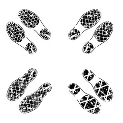 Shoe print grunge Royalty Free Vector Image - VectorStock