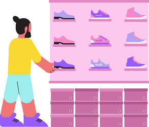 Sports wear shop isometric Royalty Free Vector Image