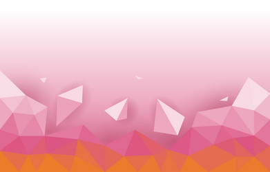 Pastel pink triangular triangulation polygon Vector Image