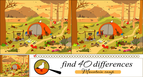 Find 30 differences Royalty Free Vector Image - VectorStock