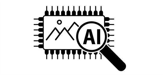 Artificial intelligence ai pictogram generated Vector Image