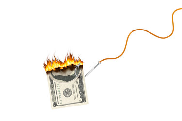 Burning Money Png