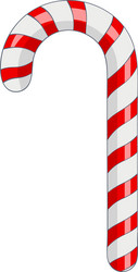 Candy cane square frame on white background Vector Image