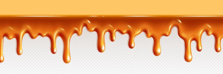 Realistic drip cream drops Royalty Free Vector Image