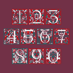 Vintage Numbers Vector Images (over 61,000)